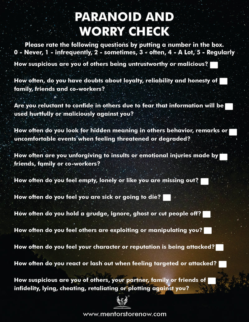 Worry and Paranoia Check – Mentor Books West