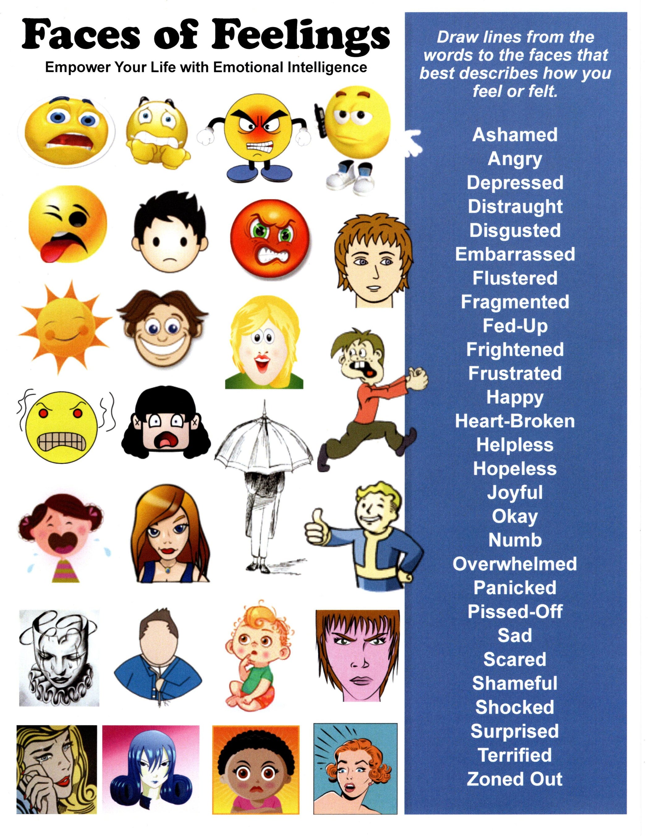 Faces of Feelings Chart – Mentor Books West